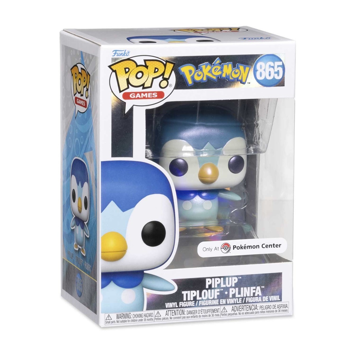 Piplup Pearlescent Pop! Vinyl Figure by Funko | Pokémon Center Official ...
