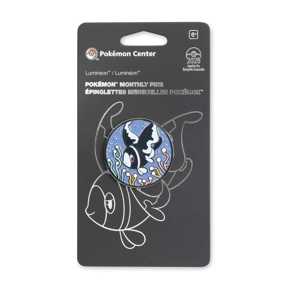 Lumineon Pokémon Monthly Pins: Habitat Pin (8 of 12) | Pokémon Center ...