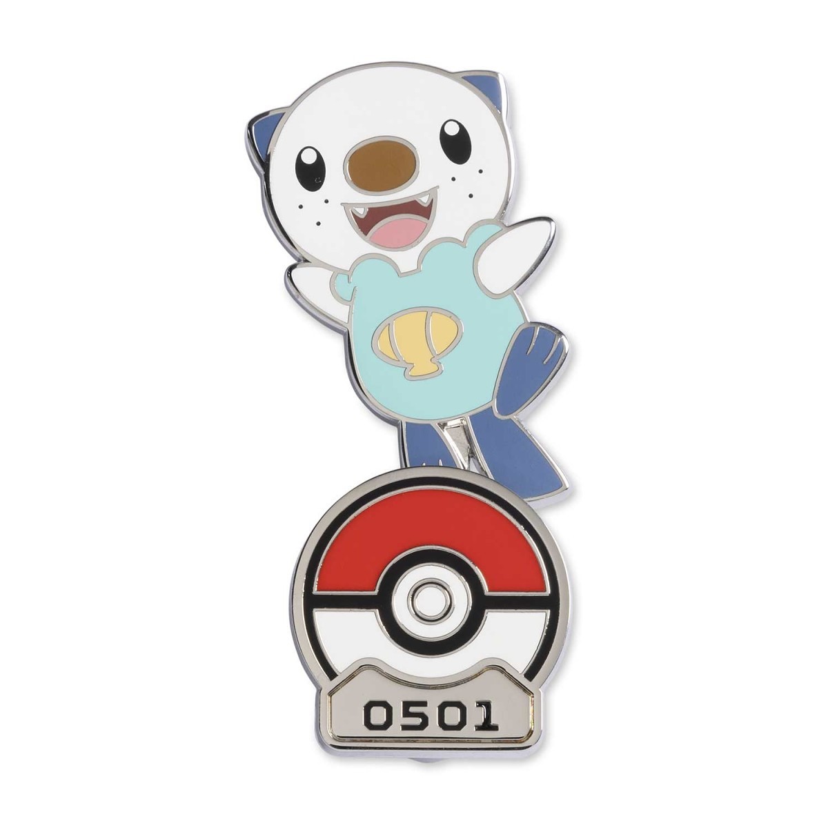 Pokémon Gallery Pins: Oshawott Standing Pin | Pokémon Center Official Site