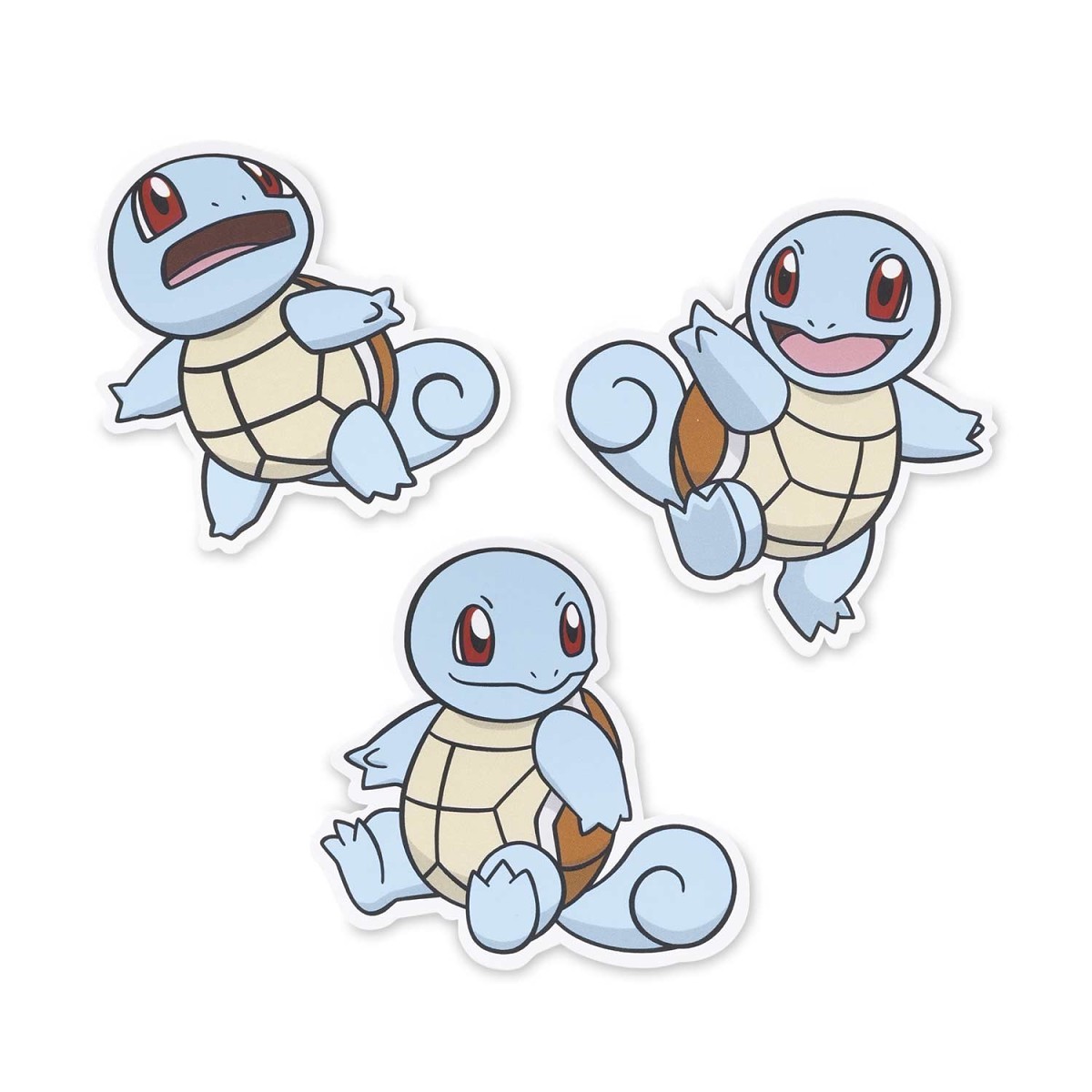 Squirtle Stickers (3-Pack) | Pokémon Center Australia Official Site