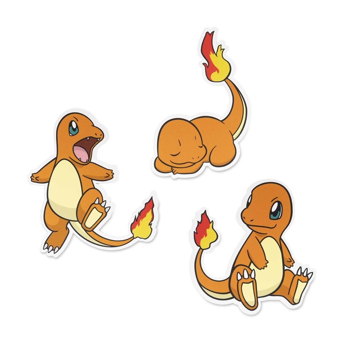 Charmander Stickers (3-Pack) | Pokémon Center Canada Official Site