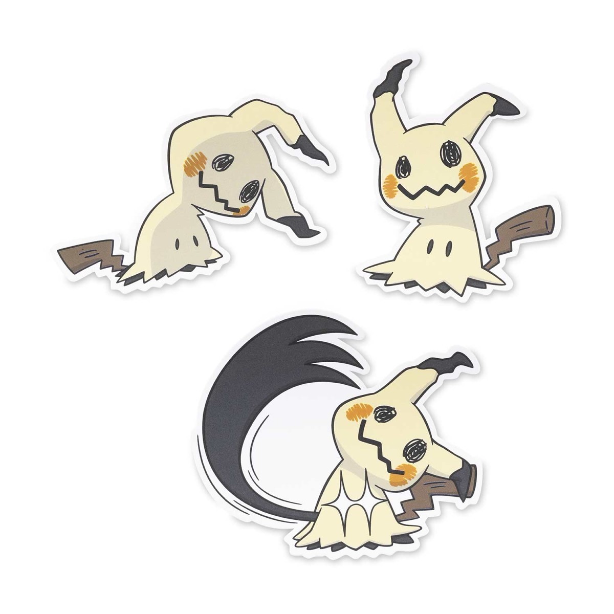 Mimikyu Stickers (3-Pack) | Pokémon Center Canada Official Site