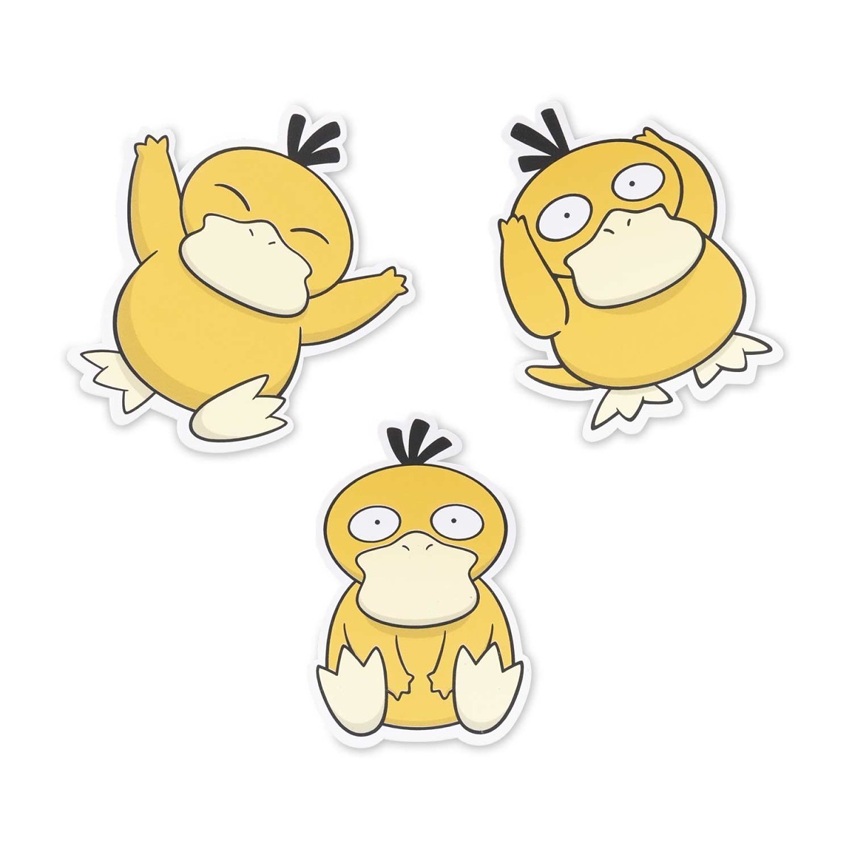 Psyduck Stickers (3-Pack) | Pokémon Center UK Official Site