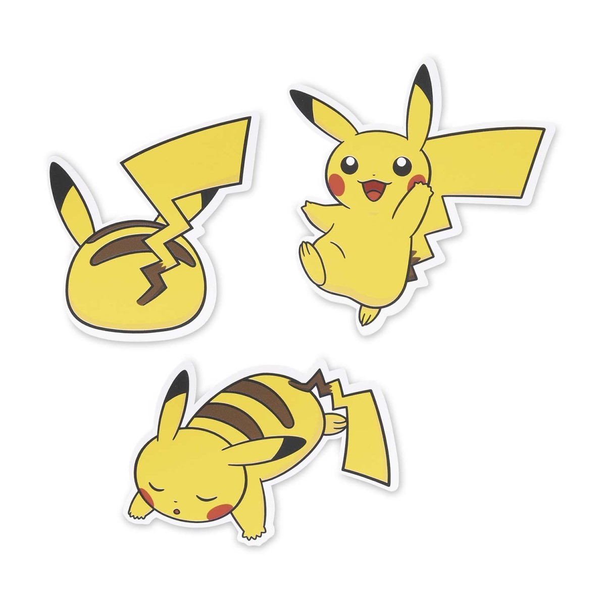 Pikachu Stickers (3-Pack) | Pokémon Center Official Site