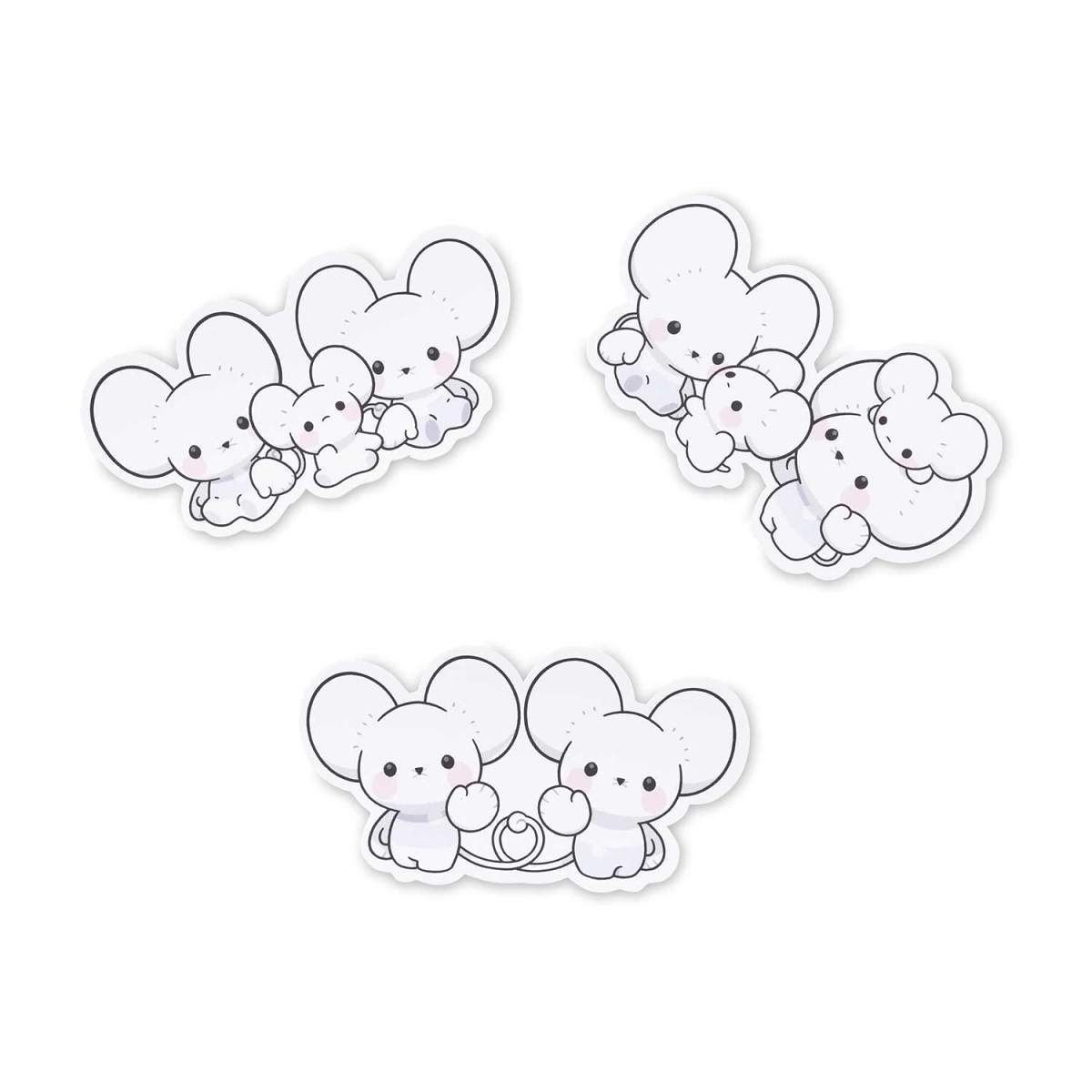 Tandemaus Stickers (3-Pack) | Pokémon Center Official Site