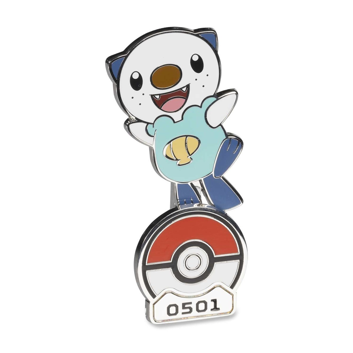Pokémon Gallery Pins: Oshawott Standing Pin | Pokémon Center Official Site
