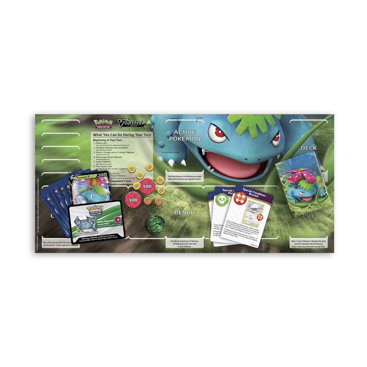 Pokémon TCG: Venusaur V Battle Deck | Pokémon Center Official Site