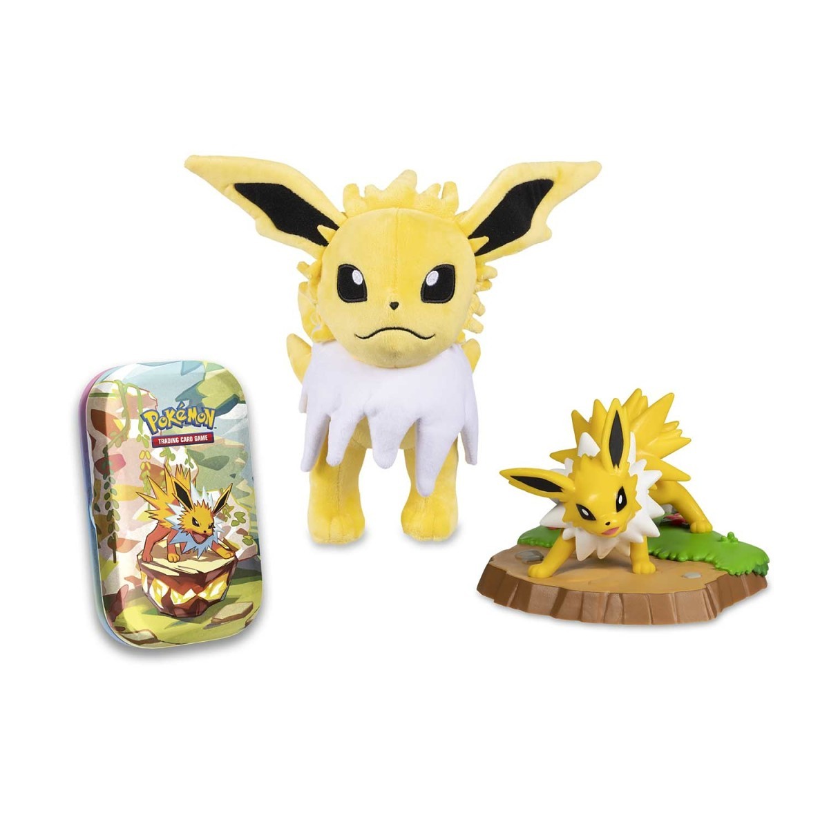 Jolteon Plush, Figure & TCG Mini Tin Bundle | Pokémon Center Official Site