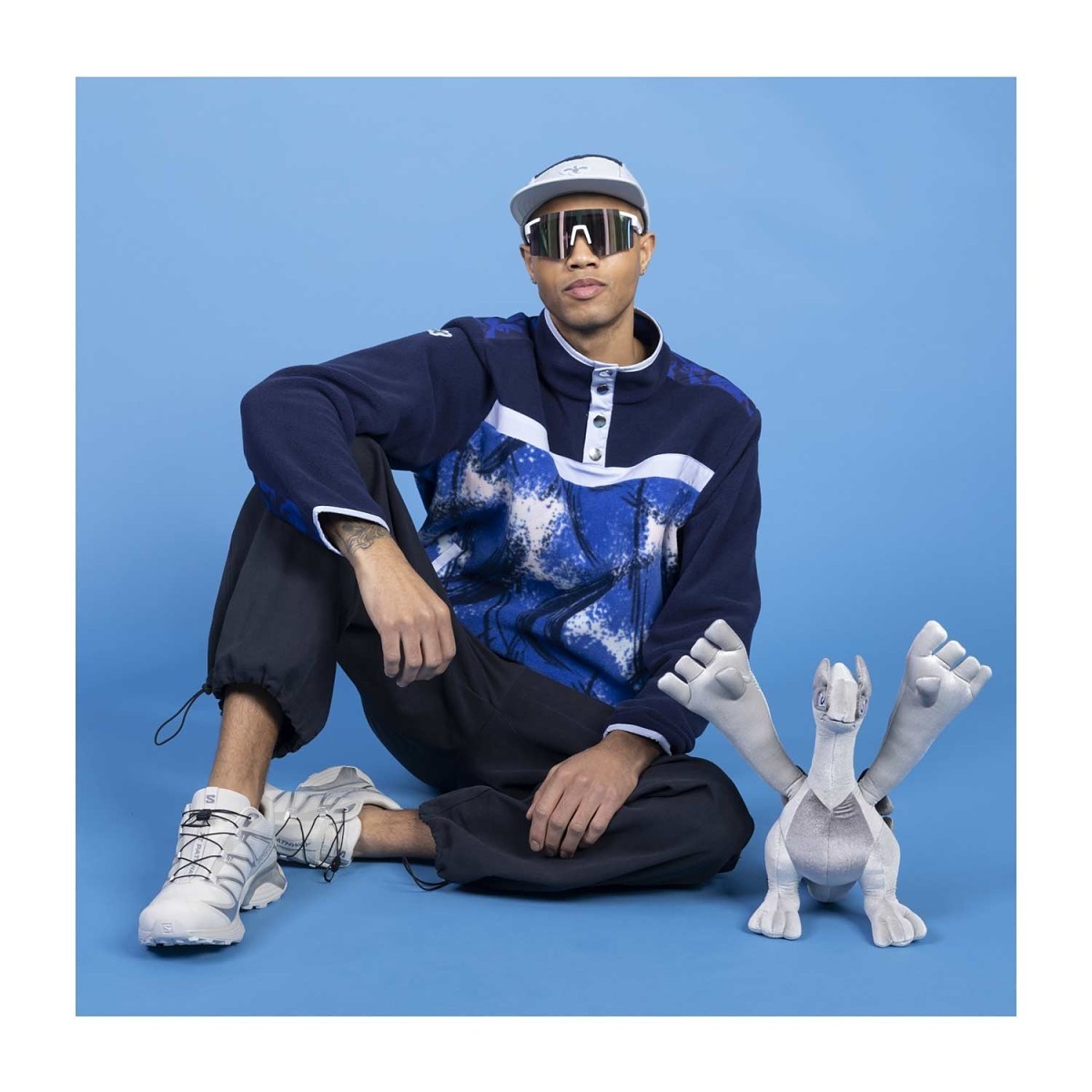 Lugia Pokémon Fleece Quarter-Snap Pullover Jacket - Men | Pokémon ...