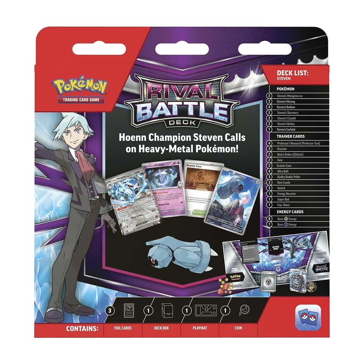 Pokémon TCG: Rival Battle Deck (Steven) | Pokémon Center UK Official Site