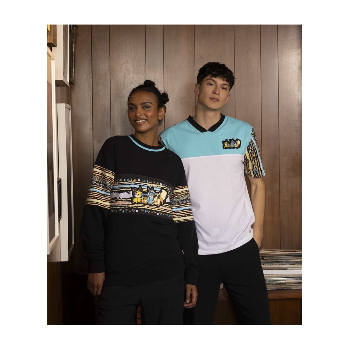 Eevee Evolutions: Eevee & Friends Notch Neck T-Shirt - Men | Pokémon ...