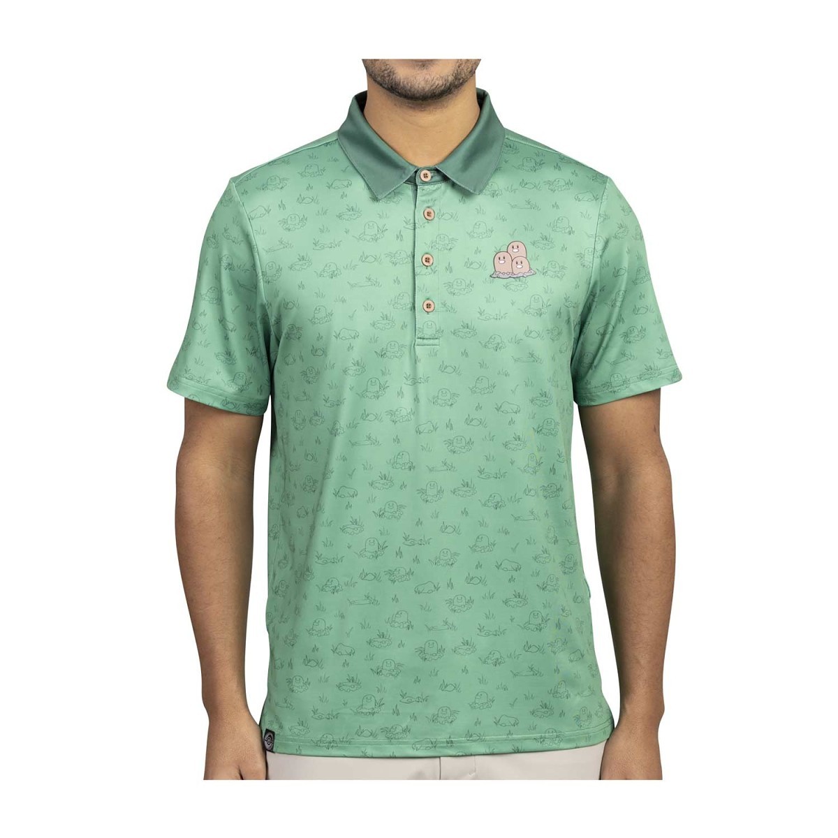 Diglett Pokémon Clubhouse Polo Shirt - Men | Pokémon Center Official Site