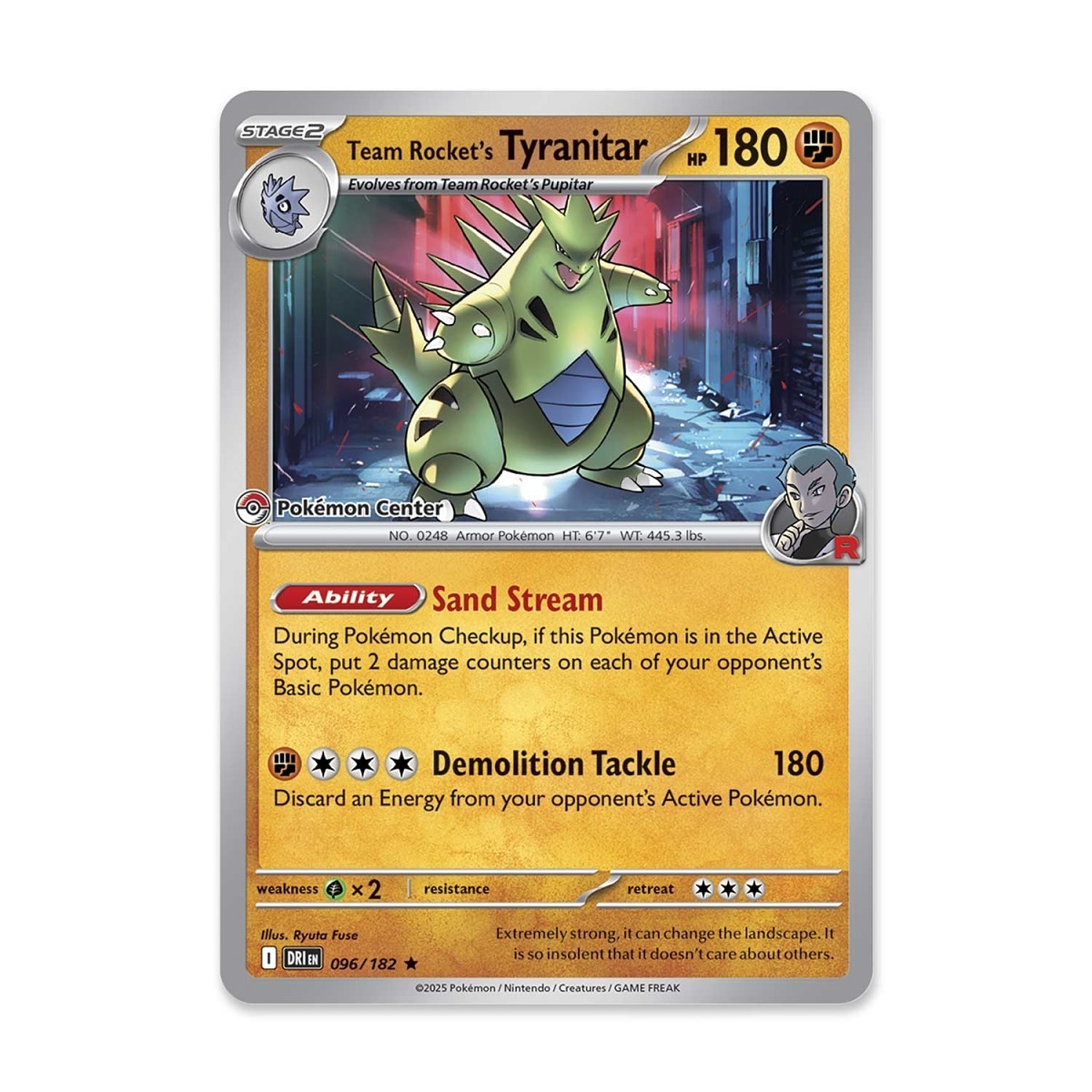 TEAM ROCKET'S TYRANITAR PROMO CARD | Pokémon Center Official Site