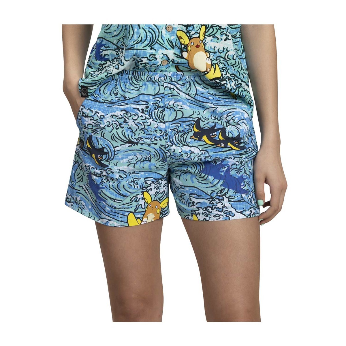 Pokémon Tropical Whitecap Cruising Shorts - Women | Pokémon Center ...