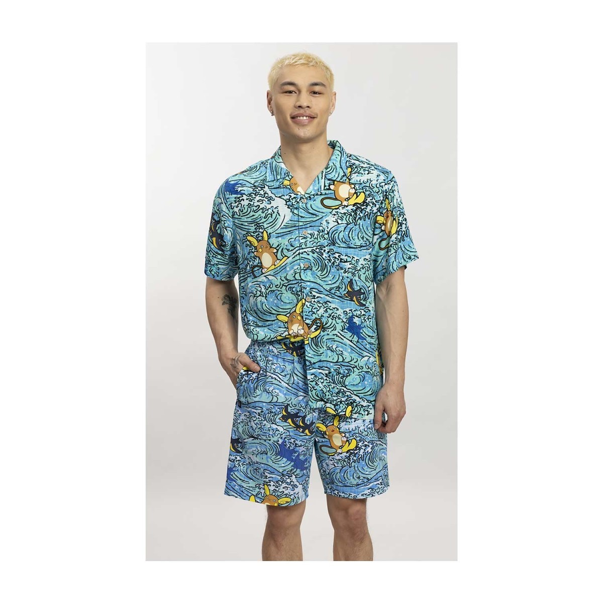 Pokémon Tropical Whitecap Cruising Shorts - Men | Pokémon Center Canada ...