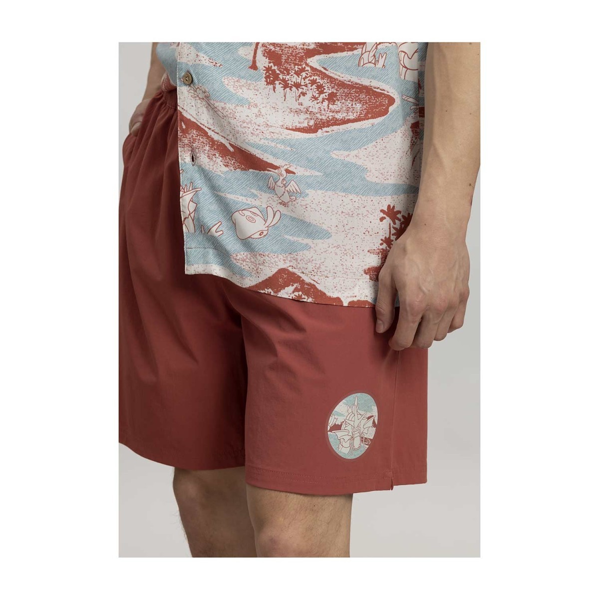 Pokémon Tropical Gyarados Shorts - Men | Pokémon Center UK Official Site