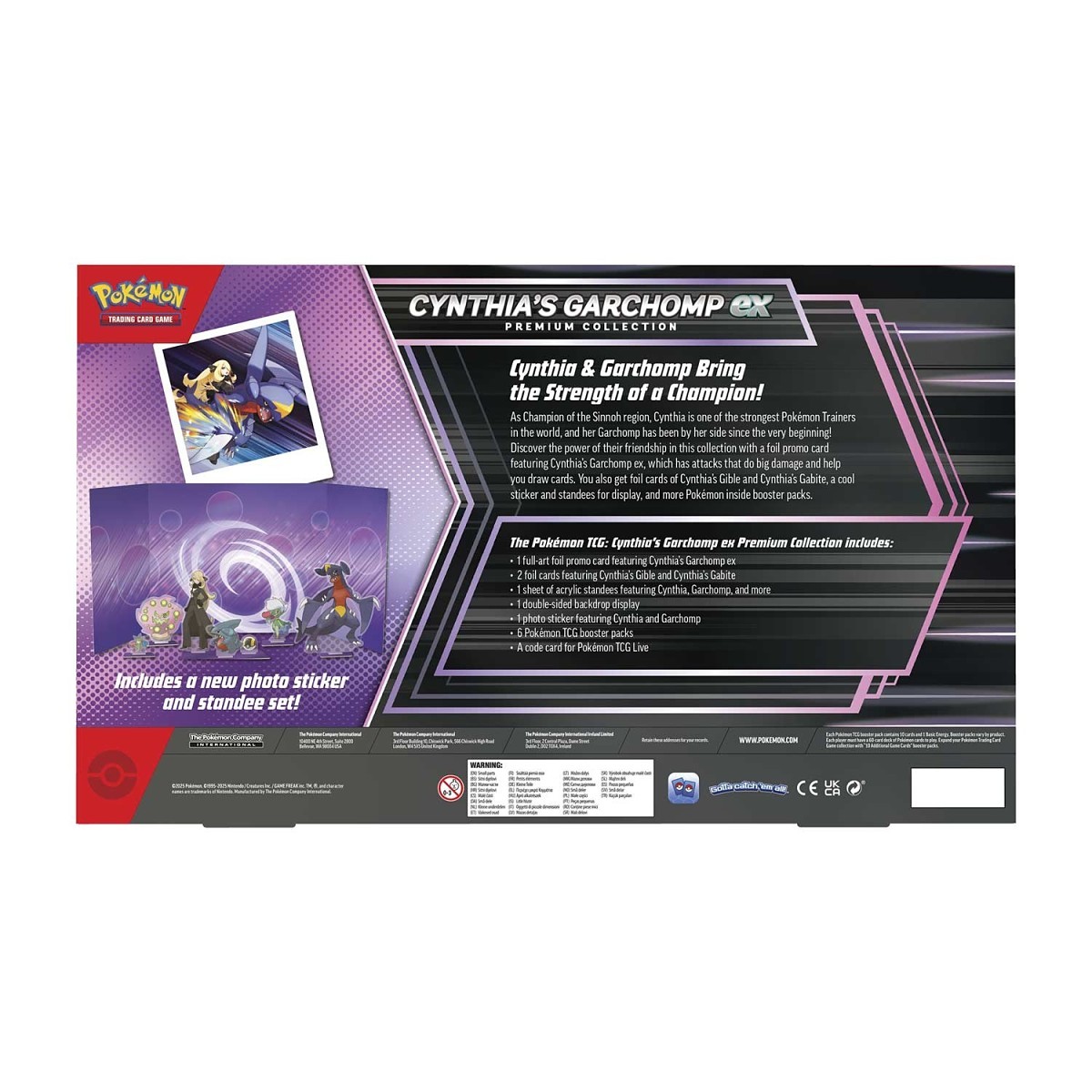 Pokémon TCG: Cynthia's Garchomp ex Premium Collection | Pokémon Center Canada Official Site