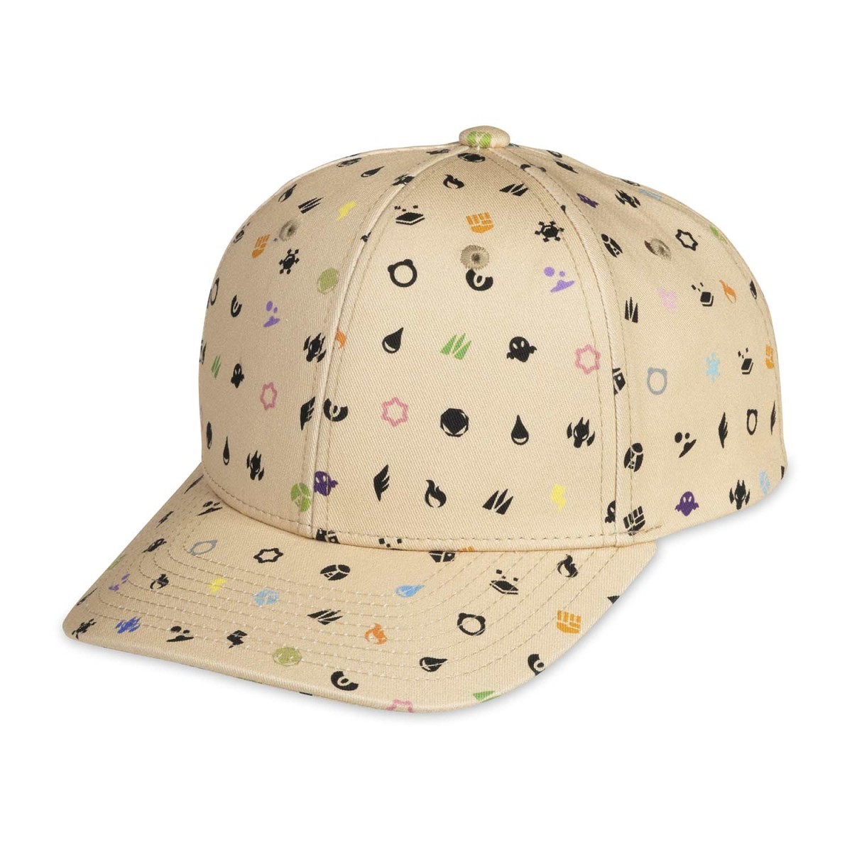 Pokémon Types Tan Structured Hat (One Size-Adult) | Pokémon Center ...