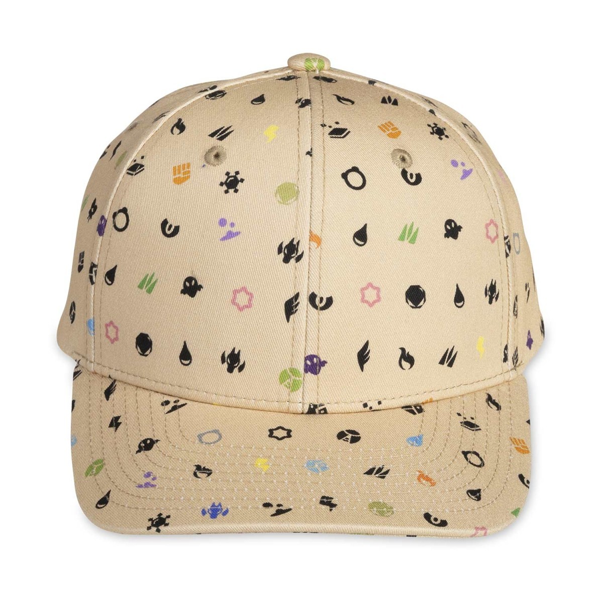 Pokémon Types Tan Structured Hat (One Size-Adult) | Pokémon Center ...