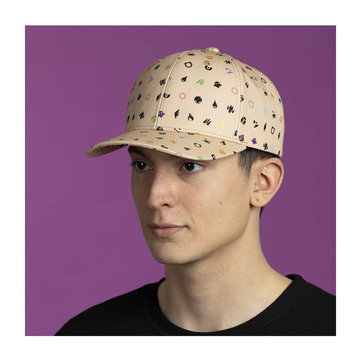 Pokémon Types Tan Structured Hat (One Size-Adult) | Pokémon Center UK ...
