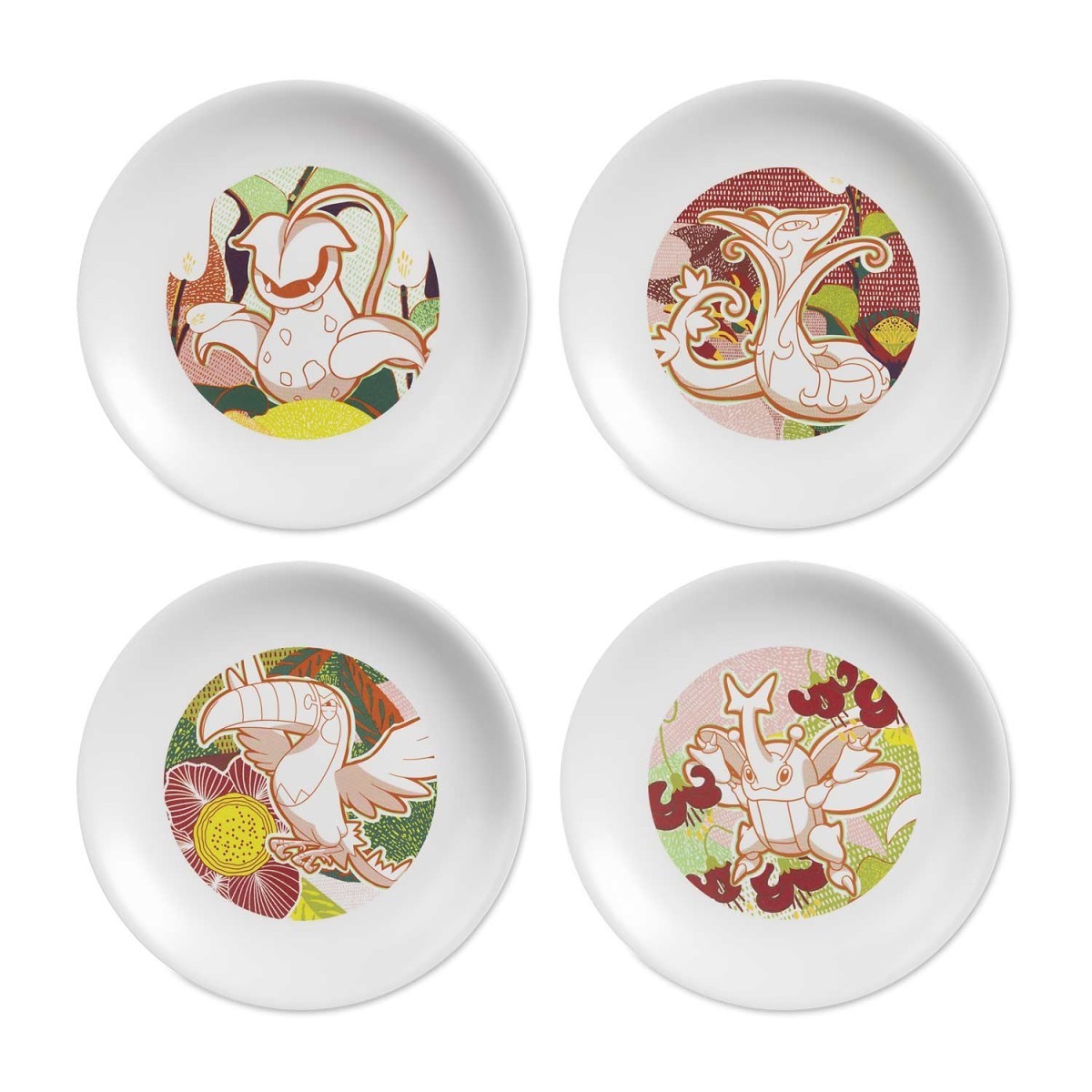 Floral Forest Pokémon Outdoor Dinner Plates (4-Pack) | Pokémon Center ...