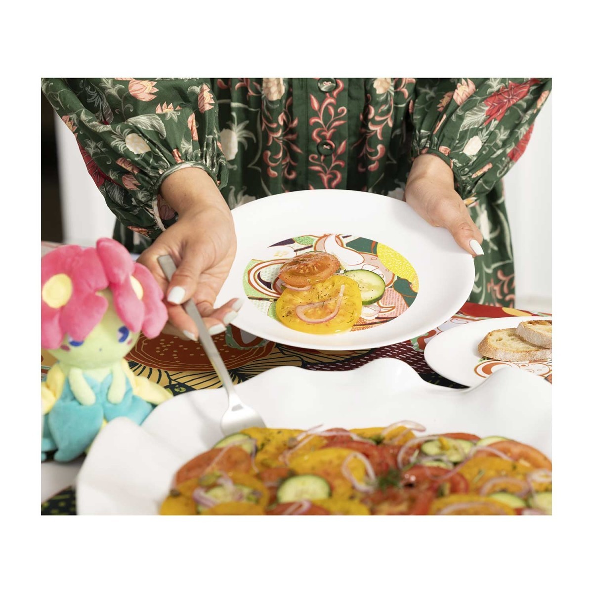 Floral Forest Pokémon Outdoor Dinner Plates (4-Pack) | Pokémon Center ...