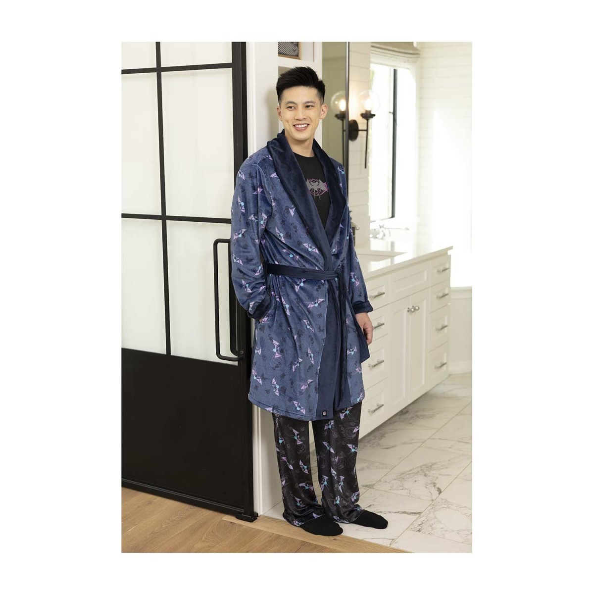 Soaring Sonar Pokémon Sleepwear Robe - Adult | Pokémon Center Official Site