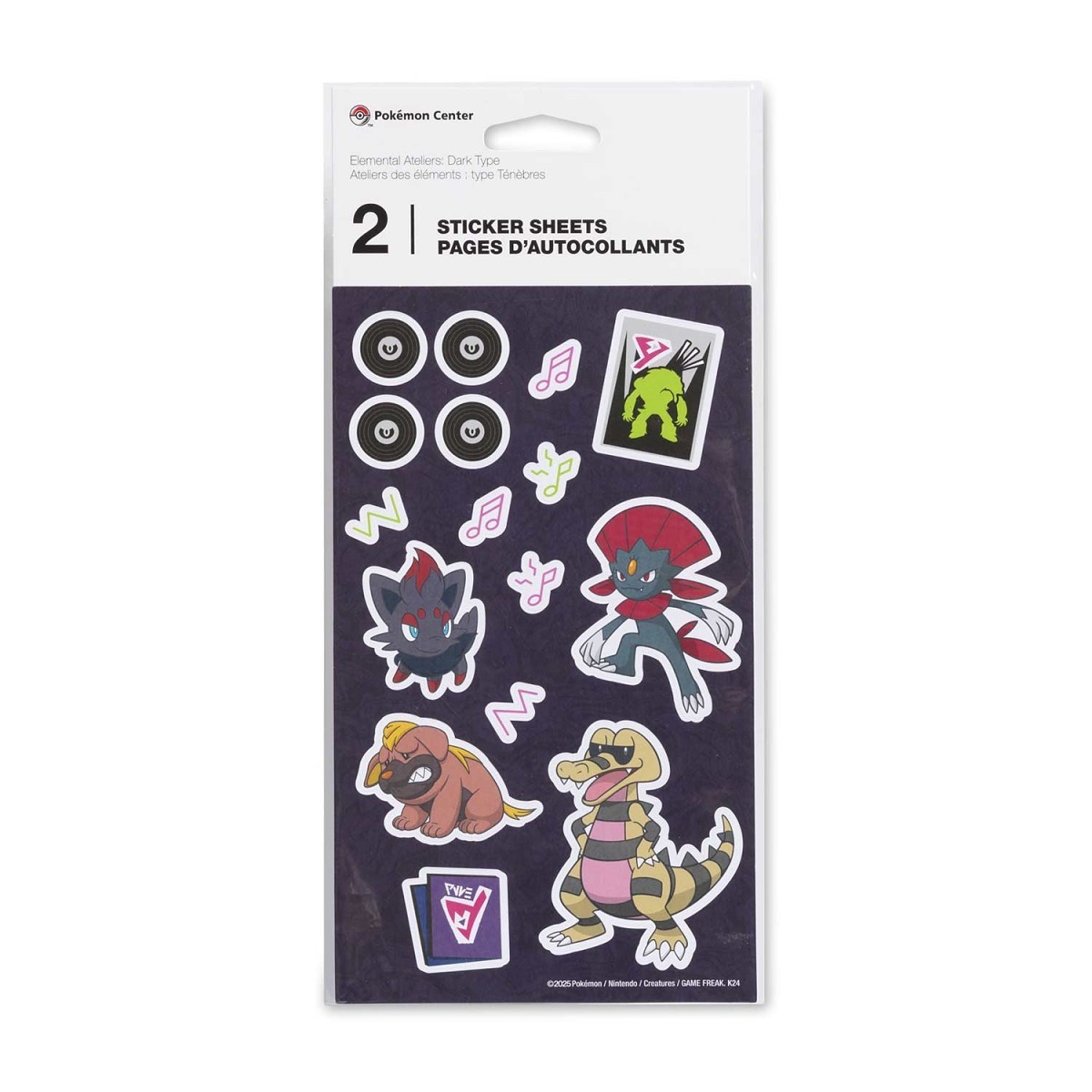Elemental Ateliers: Dark Types Sticker Sheets (2-Pack) | Pokémon Center ...