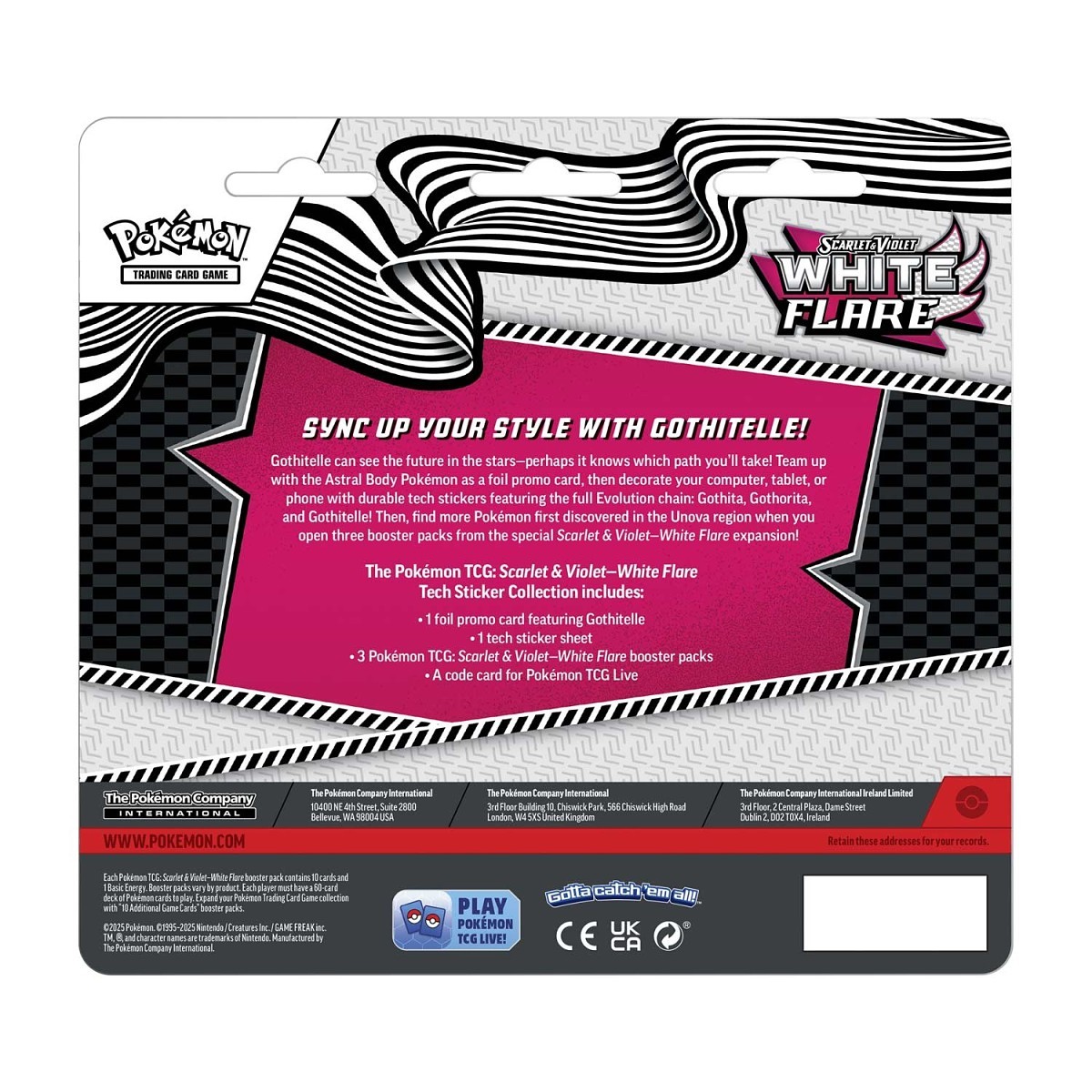 Pokémon TCG: Scarlet & Violet-White Flare Tech Sticker Collection ...