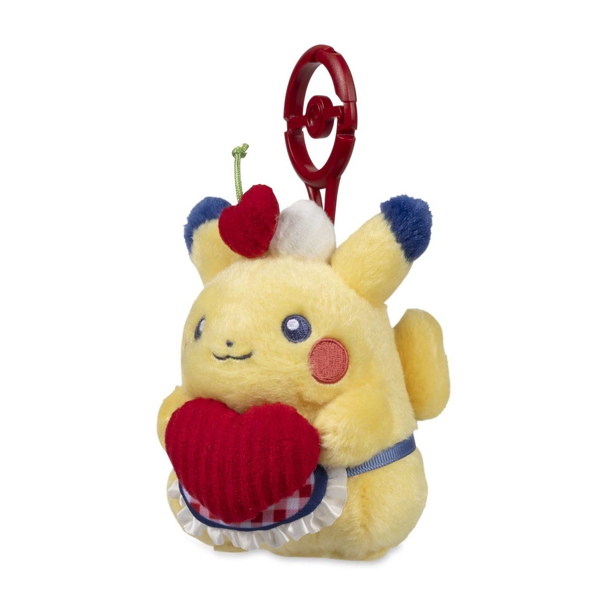 Pikachu with Heart Sweetheart Diner Plush Key Chain | Pokémon Center UK ...