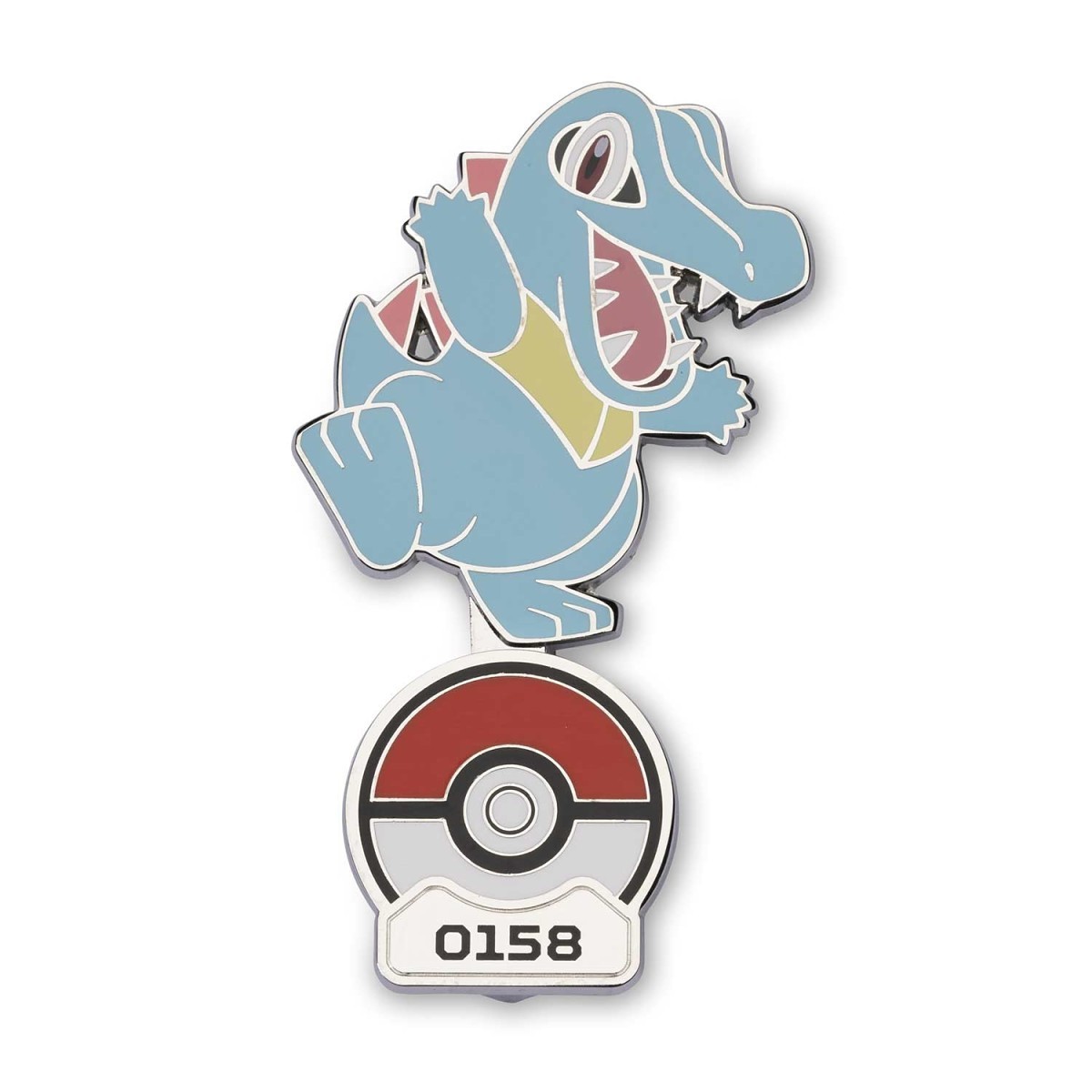 Pokémon Gallery Pins: Totodile Standing Pin | Pokémon Center Official Site
