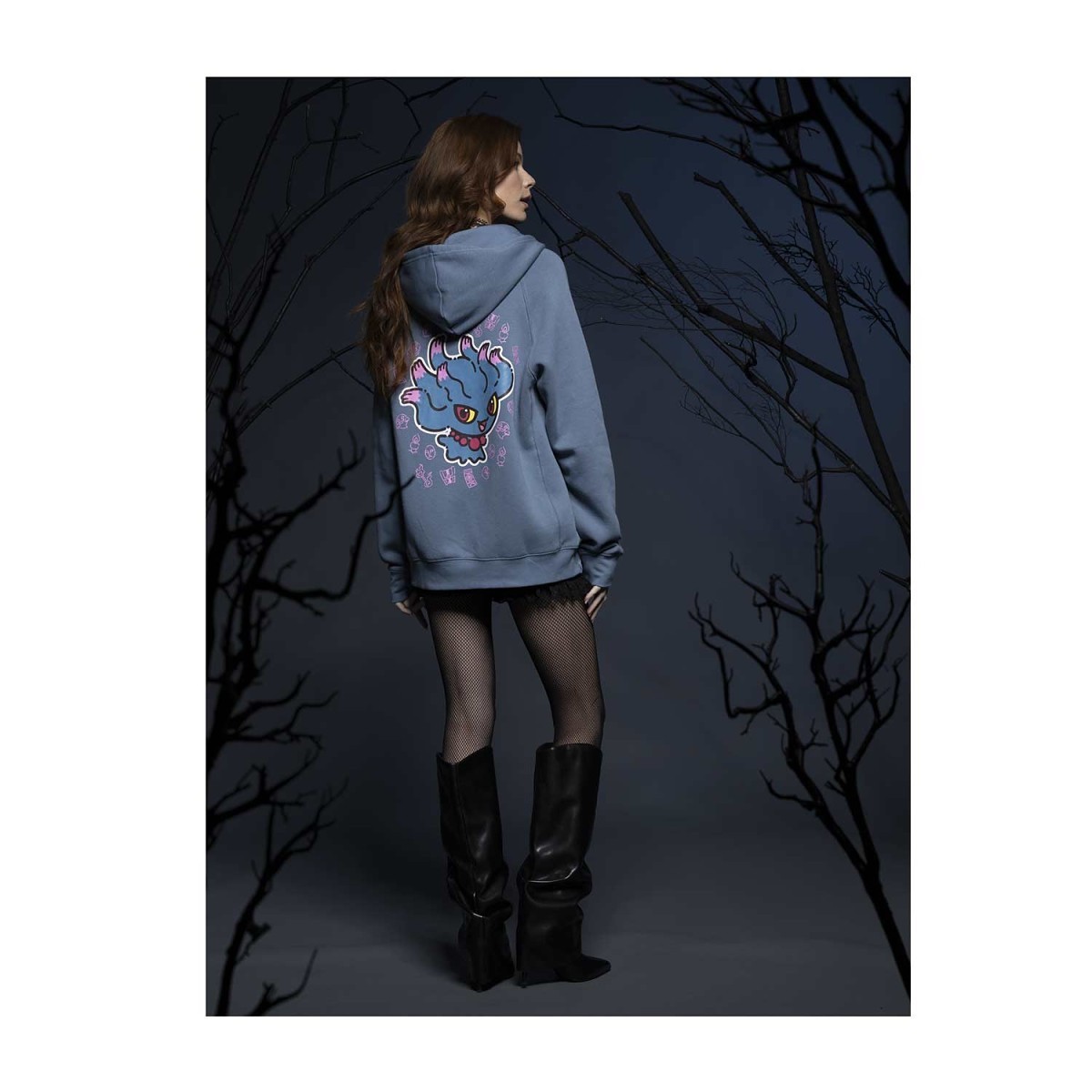 Misdreavus Charming & Ghostly Zip-Up Hoodie - Adult | Pokémon Center ...