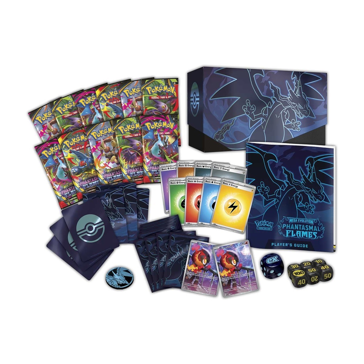 Pokémon TCG: Mega Evolution-Phantasmal Flames Pokémon Center Elite Trainer Box | Pokémon Center ...