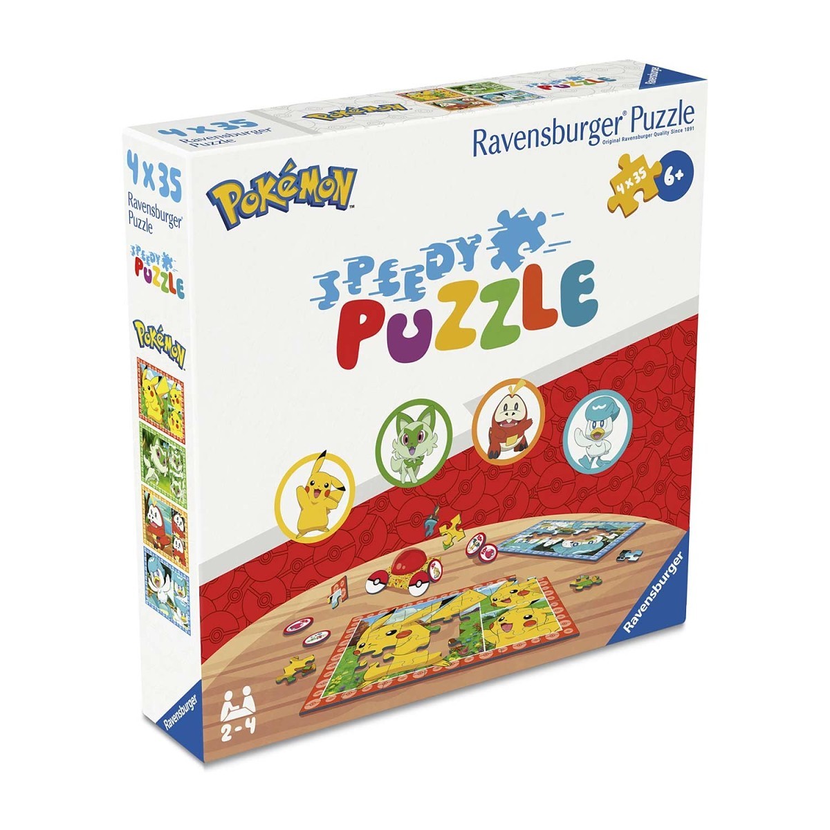 Pokémon Speedy Puzzle 4-Pack by Ravensburger (35 Pieces Each) | Pokémon Center UK Official Site