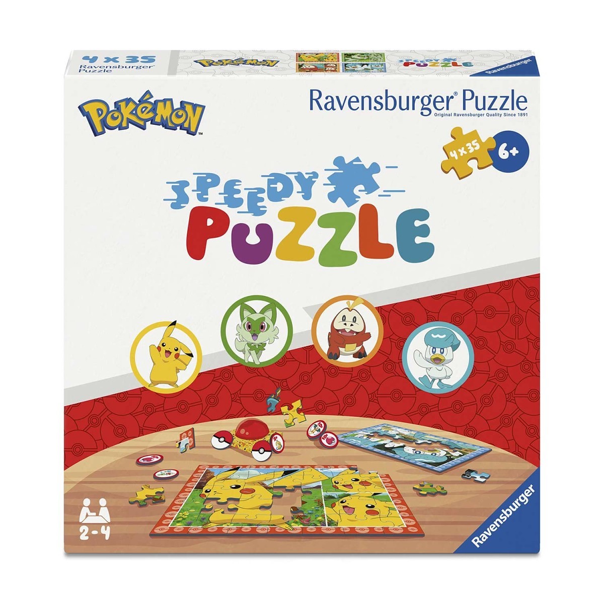 Pokémon Speedy Puzzle 4-Pack by Ravensburger (35 Pieces Each) | Pokémon ...