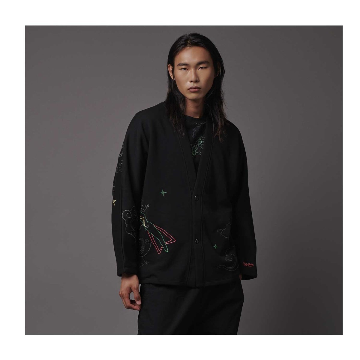 Pokémon × Dolly Noire: Rayquaza Pattern Black Cardigan - Adult ...