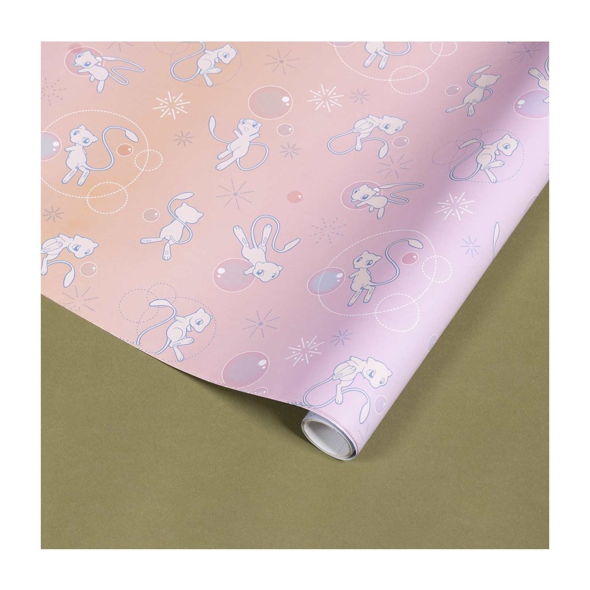 Bubbly Mew Wrapping Paper (5 Sheets) | Pokémon Center Canada Official Site