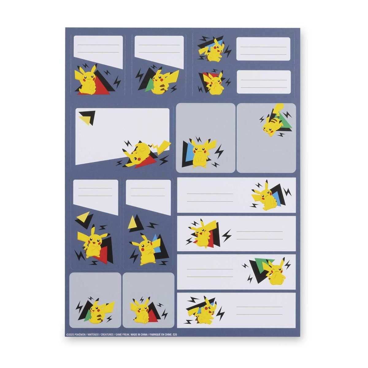 Peppy Pikachu Adhesive Gift Labels (3-Pack) | Pokémon Center UK ...