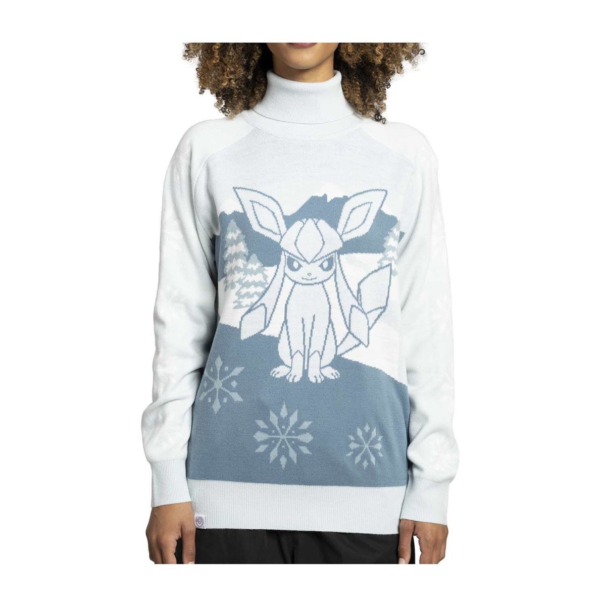 Glaceon Pokémon Holiday Blue Turtleneck Sweater - Adult | Pokémon ...
