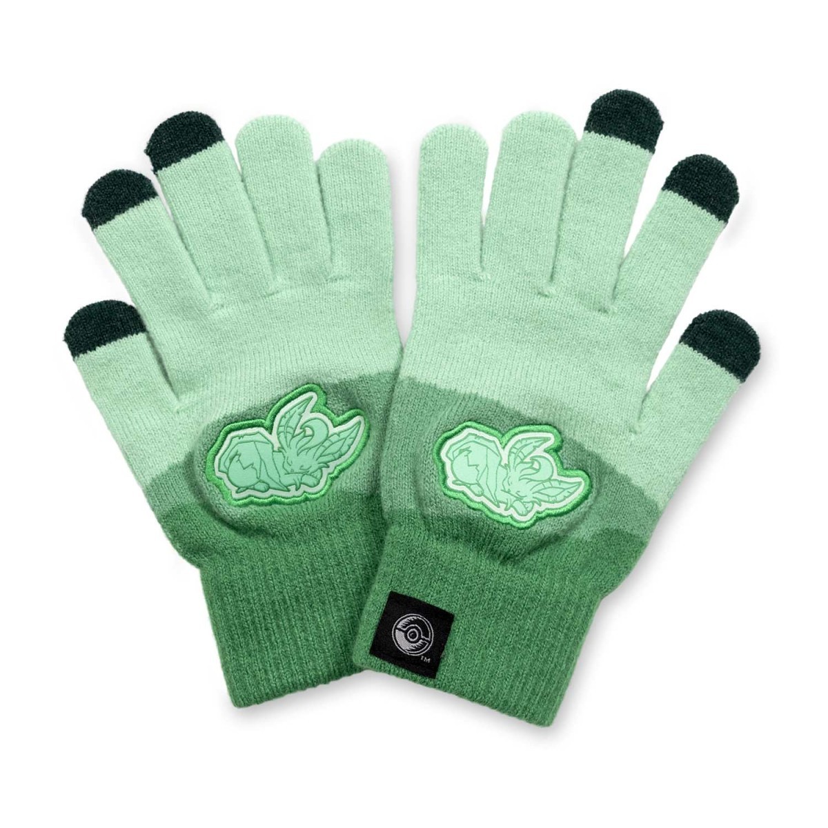 Leafeon Pokémon Holiday Green Knit Gloves (One Size-Adult) | Pokémon ...