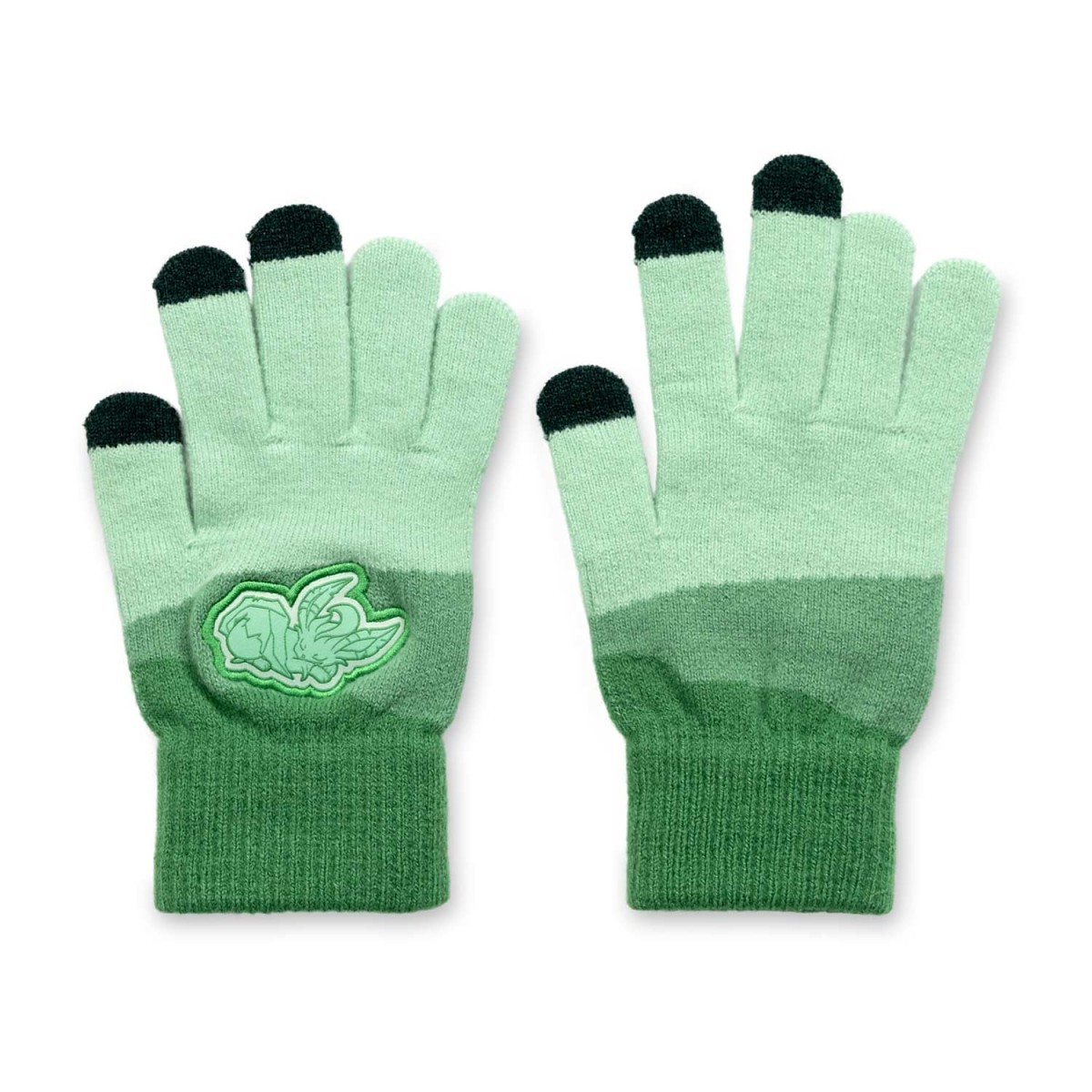 Leafeon Pokémon Holiday Green Knit Gloves (One Size-Adult) | Pokémon ...