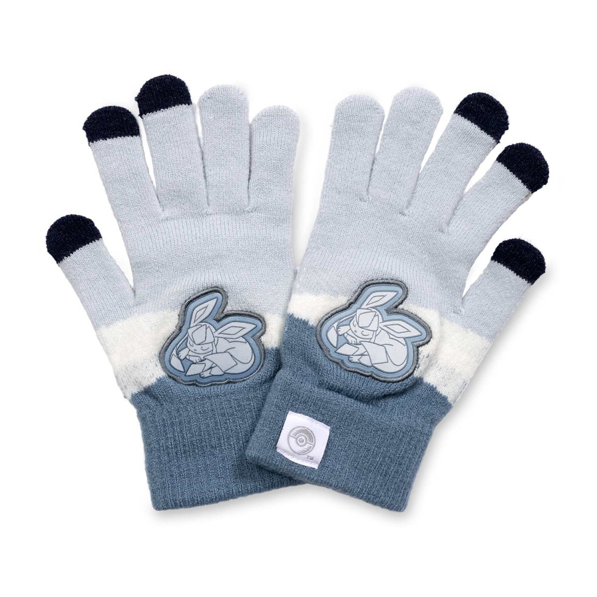 Glaceon Pokémon Holiday Blue Knit Gloves (One Size-Adult) | Pokémon ...