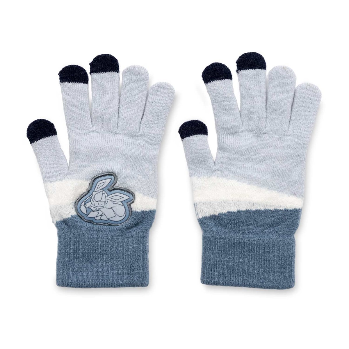 Glaceon Pokémon Holiday Blue Knit Gloves (One Size-Adult) | Pokémon ...
