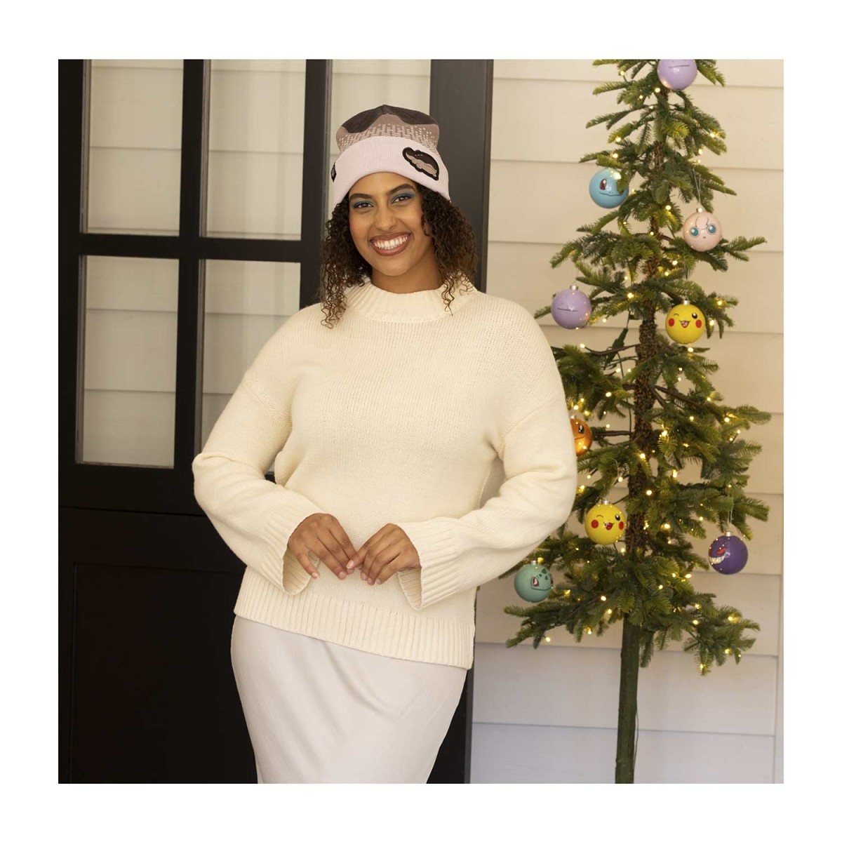 Clodsire Pokémon Holiday Brown Knit Beanie (One Size-Adult) | Pokémon ...