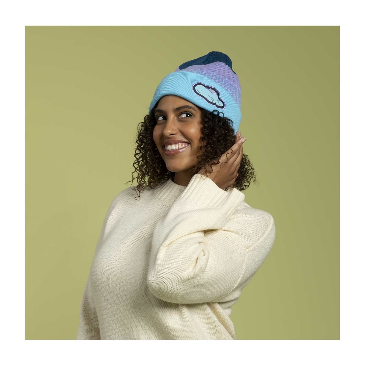 Quagsire Pokémon Holiday Blue Knit Beanie (One Size-Adult) | Pokémon ...