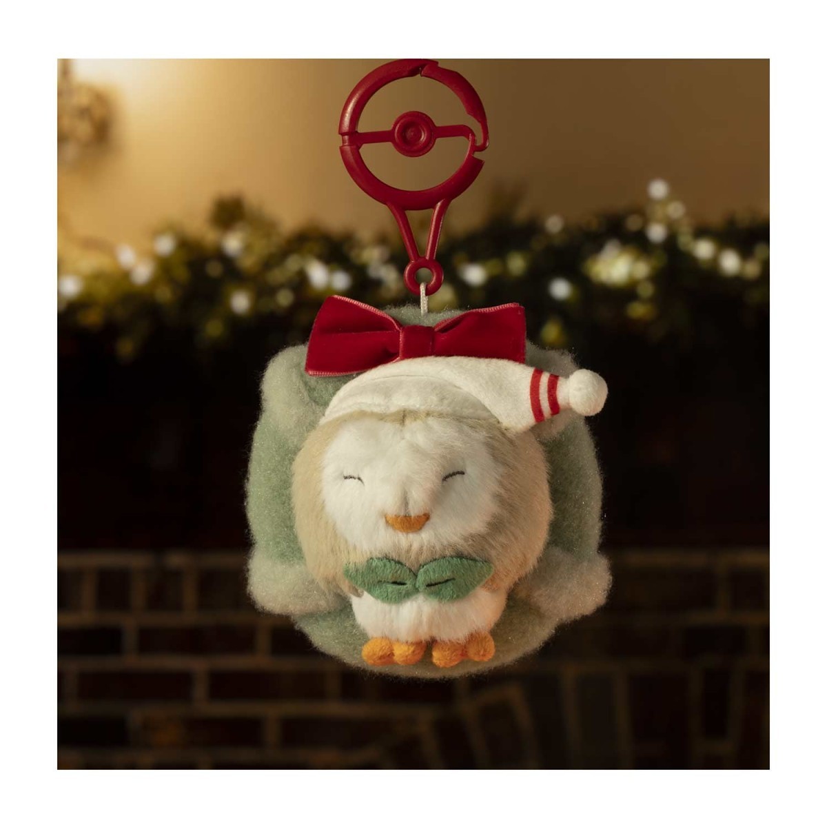 Rowlet Pokémon Holiday Wishes Plush Key Chain | Pokémon Center Germany ...