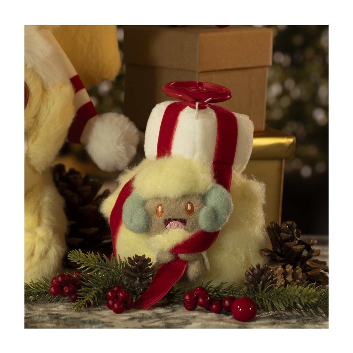 Whimsicott Pokémon Holiday Wishes Plush Key Chain | Pokémon Center ...