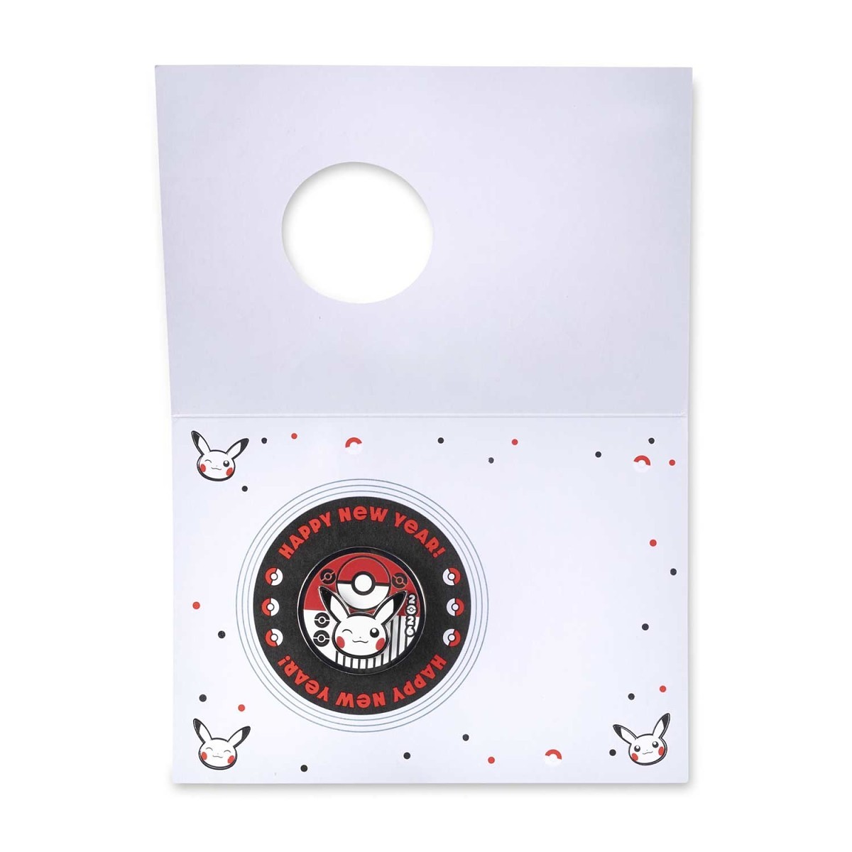 Pikachu Happy New Year 2026 Pin & Greeting Card Set | Pokémon Center ...
