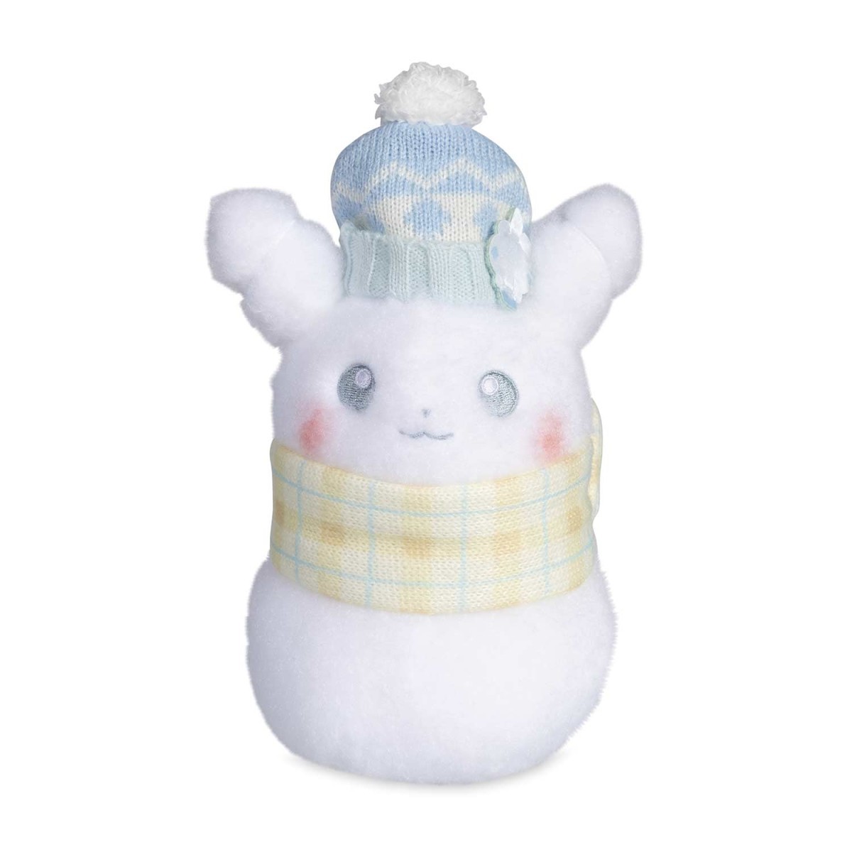 Pikachu Snowman Snowy Softies Plush - 6 ¾ In. | Pokémon Center Canada ...
