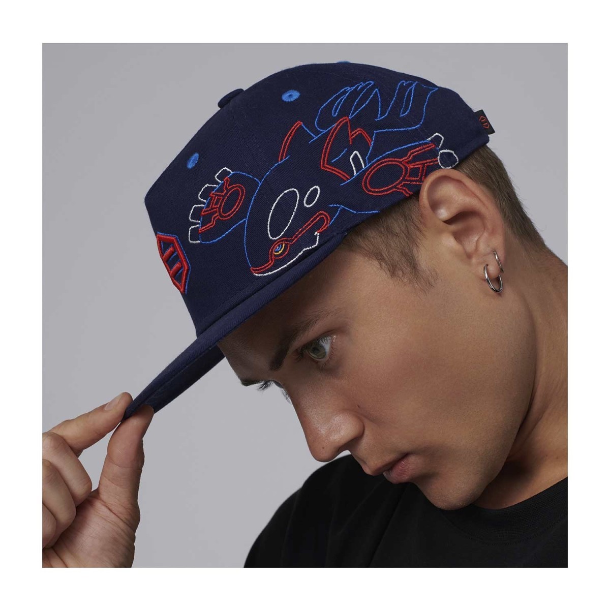 Pokémon × Dolly Noire: Kyogre Black Snapback Hat (One Size-Adult ...